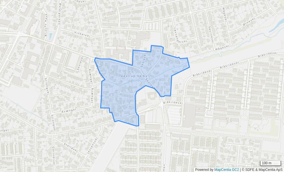 Taastrup-Valby området